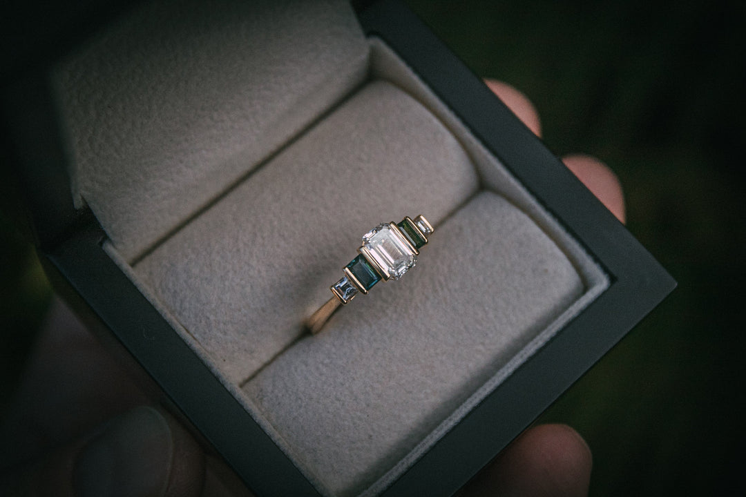 Diamond & Tourmaline Engagement Ring – Moira Patience Fine Jewellery