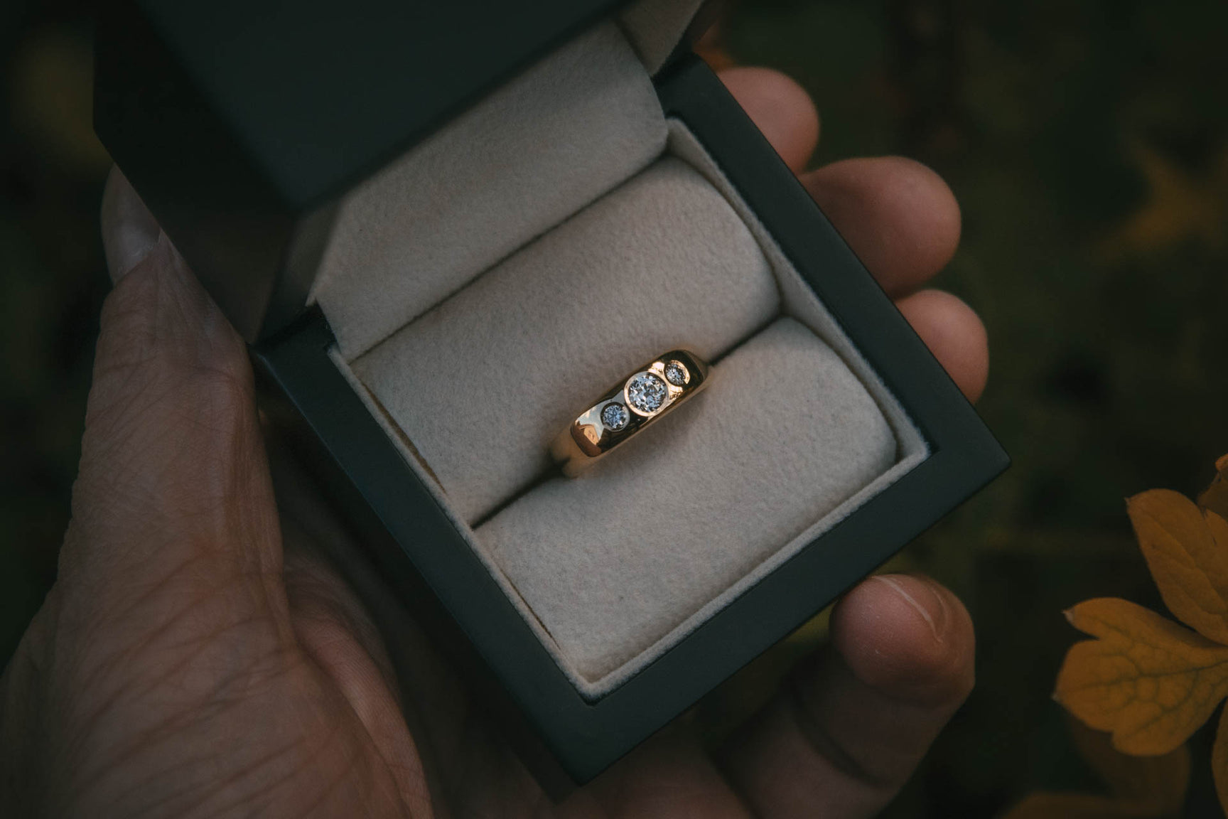 Chunky Gold Diamond Engagement Ring – Moira Patience